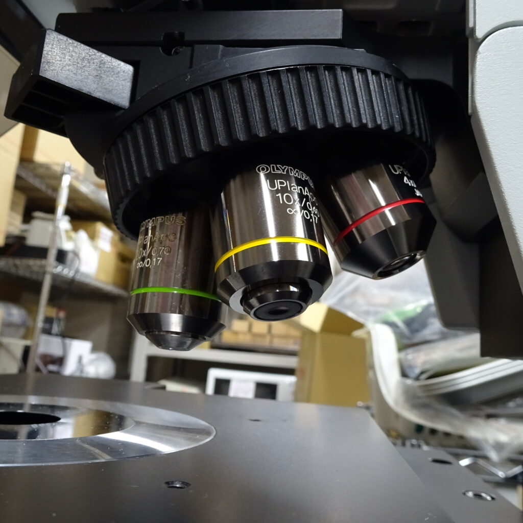 オリンパス/BX51WI/4×,10×,20×/研究用ステージ固定式正立顕微鏡/