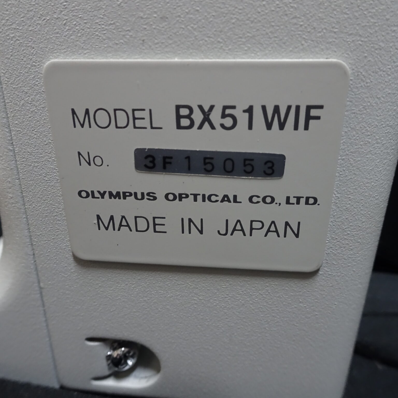 オリンパス/BX51WI/4×,10×,20×/研究用ステージ固定式正立顕微鏡/