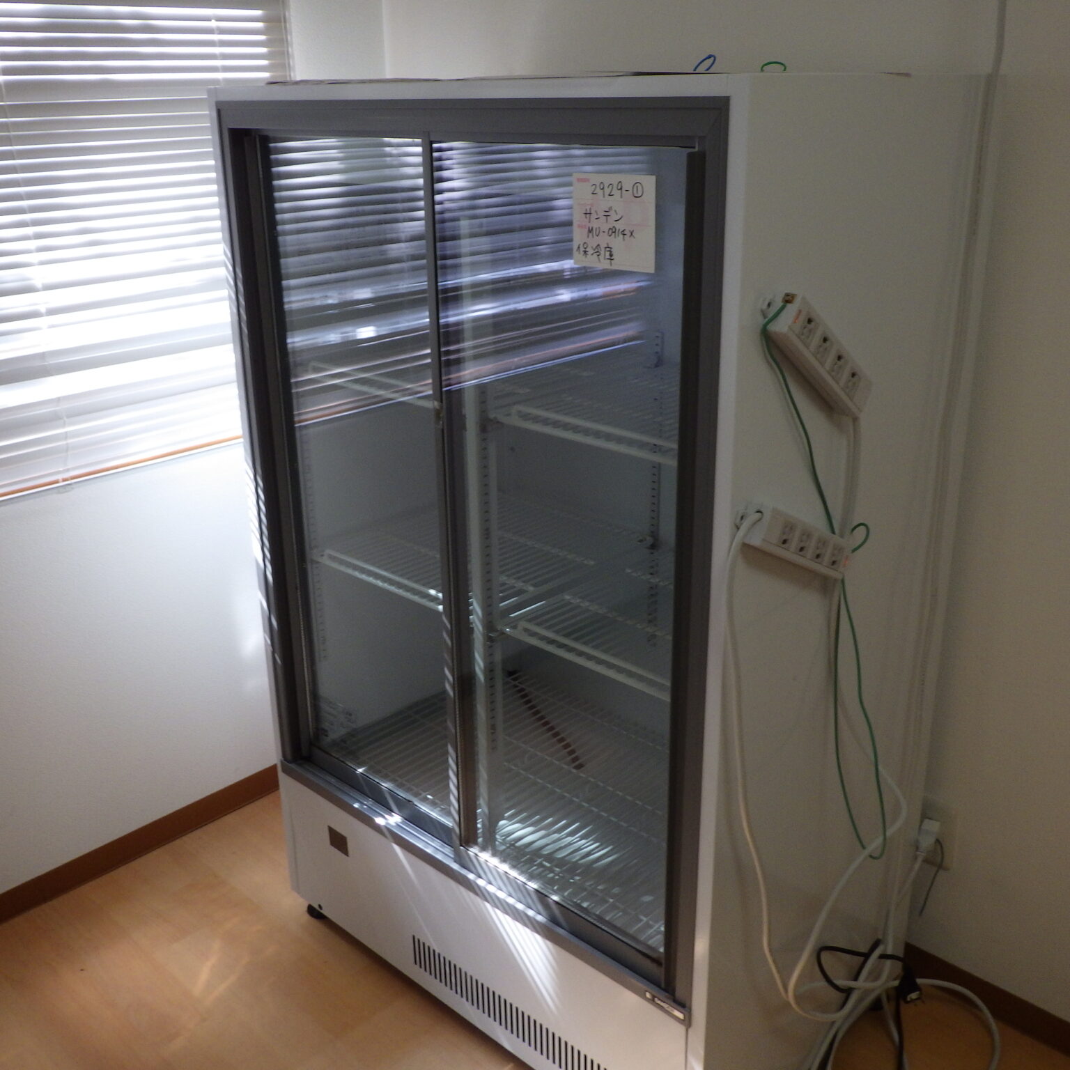 2929-1・サンデン/MU-0914X/冷蔵ショーケース/ キュービック標準型/ 337L/