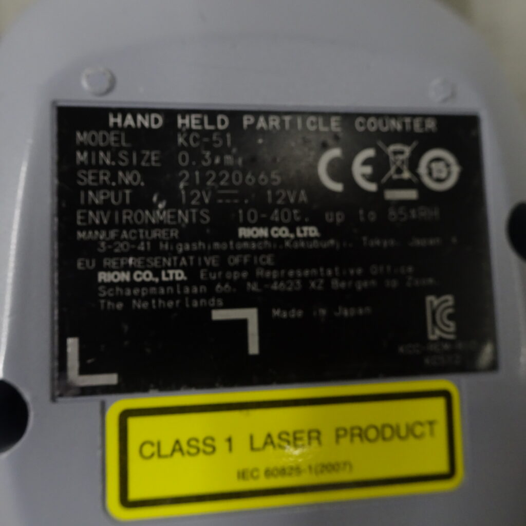 リオン/KC-51/パーティクルカウンター/校正品付き/